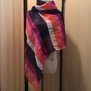 Talbots | Accessories | Talbots Multicolor Linen Scarf New | Poshmark